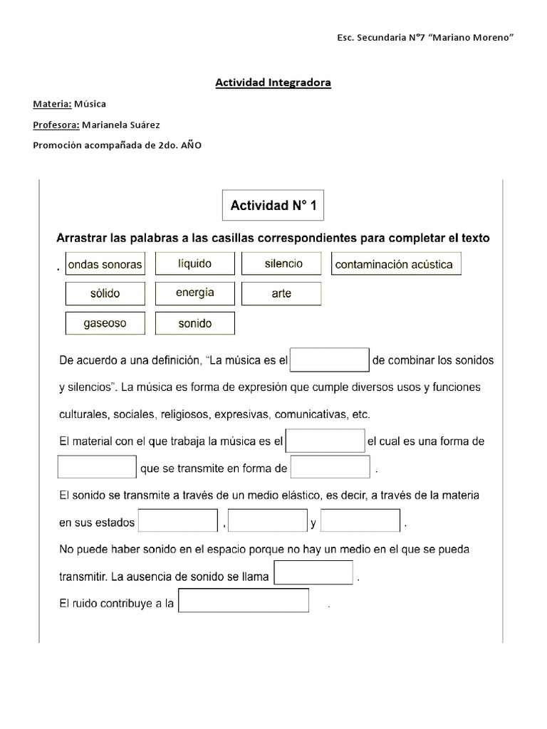 Actividad Integradora 2do | PDF