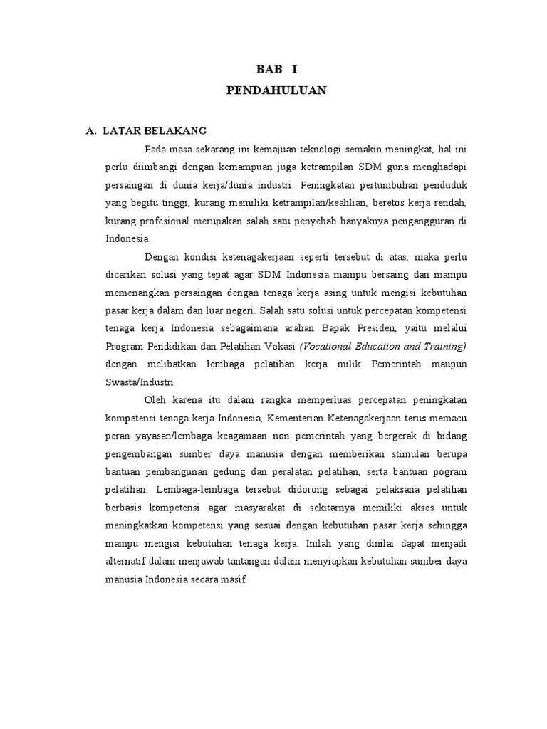 Laporan Bab I-V | PDF | Bisnis