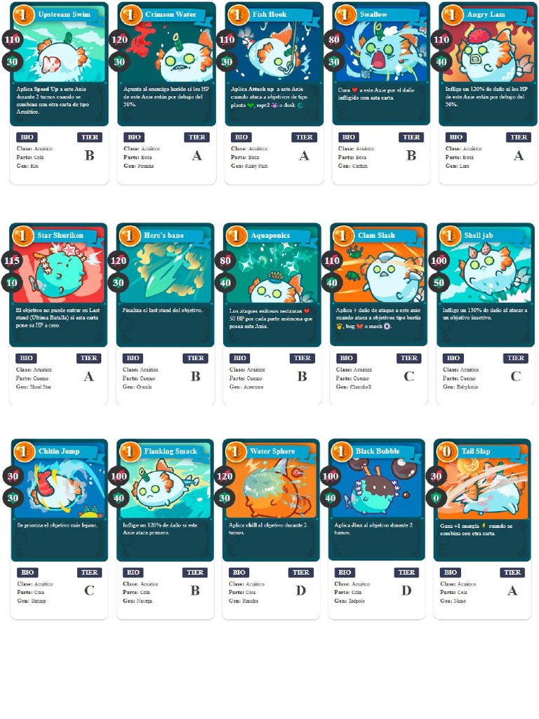 Cartas Axie Infinity | PDF