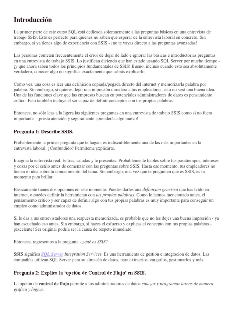 Introducción | PDF | Servidor SQL de Microsoft | SQL