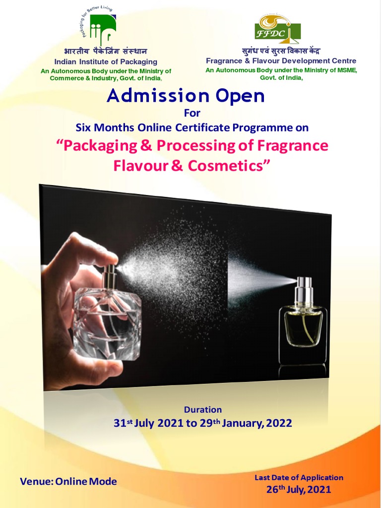 Online Certificate in Fragrance Packaging | PDF | Perfume | Packaging ...