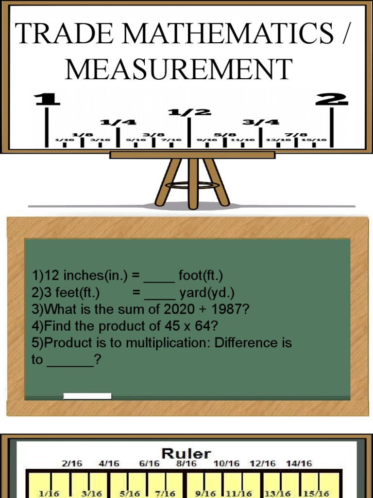 Trade Mathematics - Measurement | PDF | Subtraction | Foot (Unit)