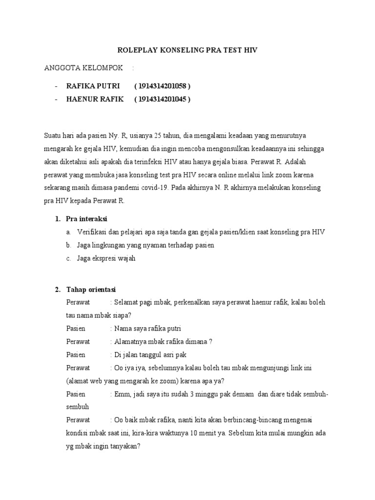 A Risk Assessment and Counseling Session | PDF