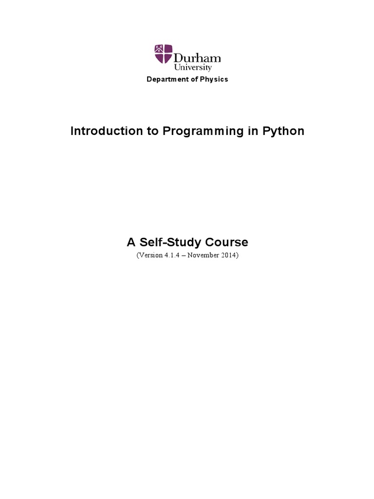 Introduction To Programming In Python Pdf Python Programming 1145