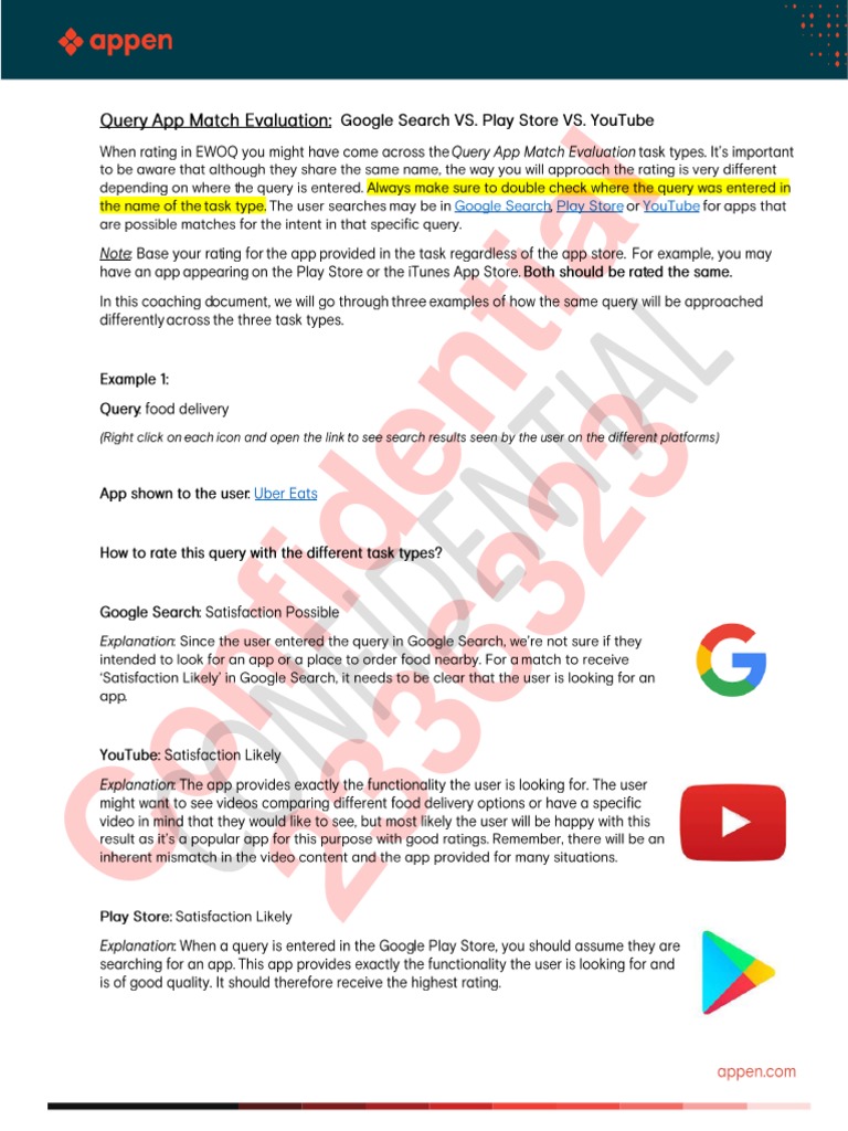 Arrow Ads - Query App Match Evaluation - Google vs. Play Store vs ...