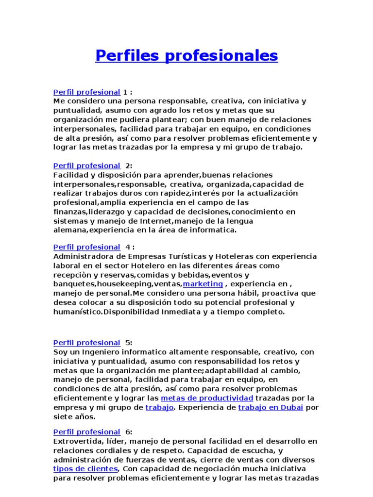 Perfiles profesionales | Ingeniería Industrial | Marketing