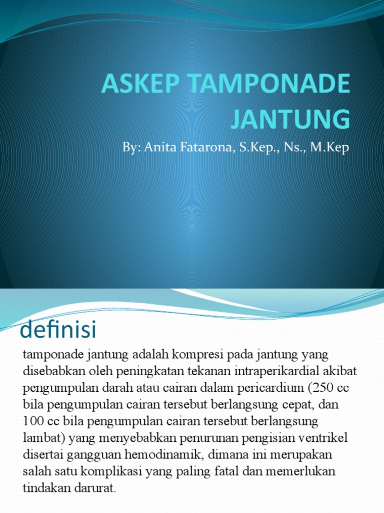 Askep Tamponade Jantung | PDF