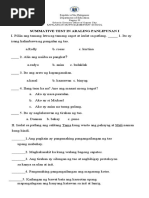 worksheet-GRADE 1 - Miyembro NG Pamilya - AP | PDF
