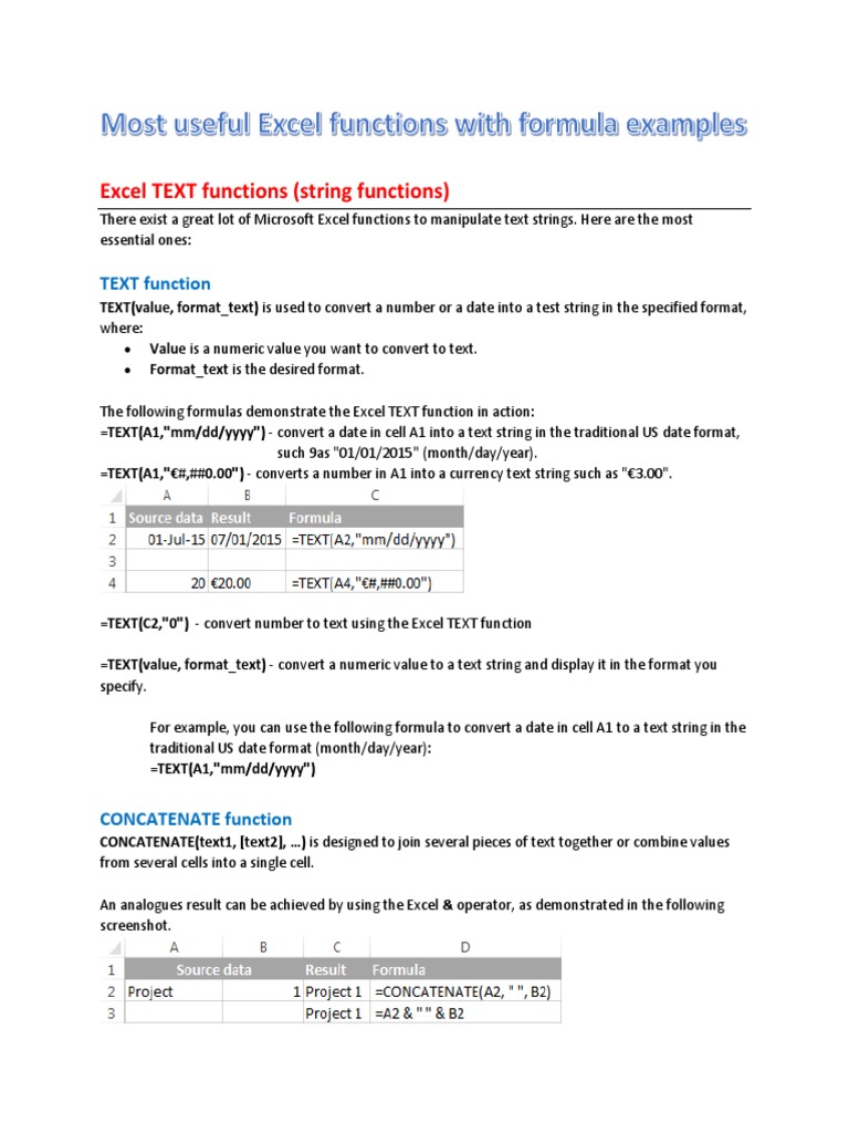 most-useful-excel-functions-pdf-microsoft-excel-database-index