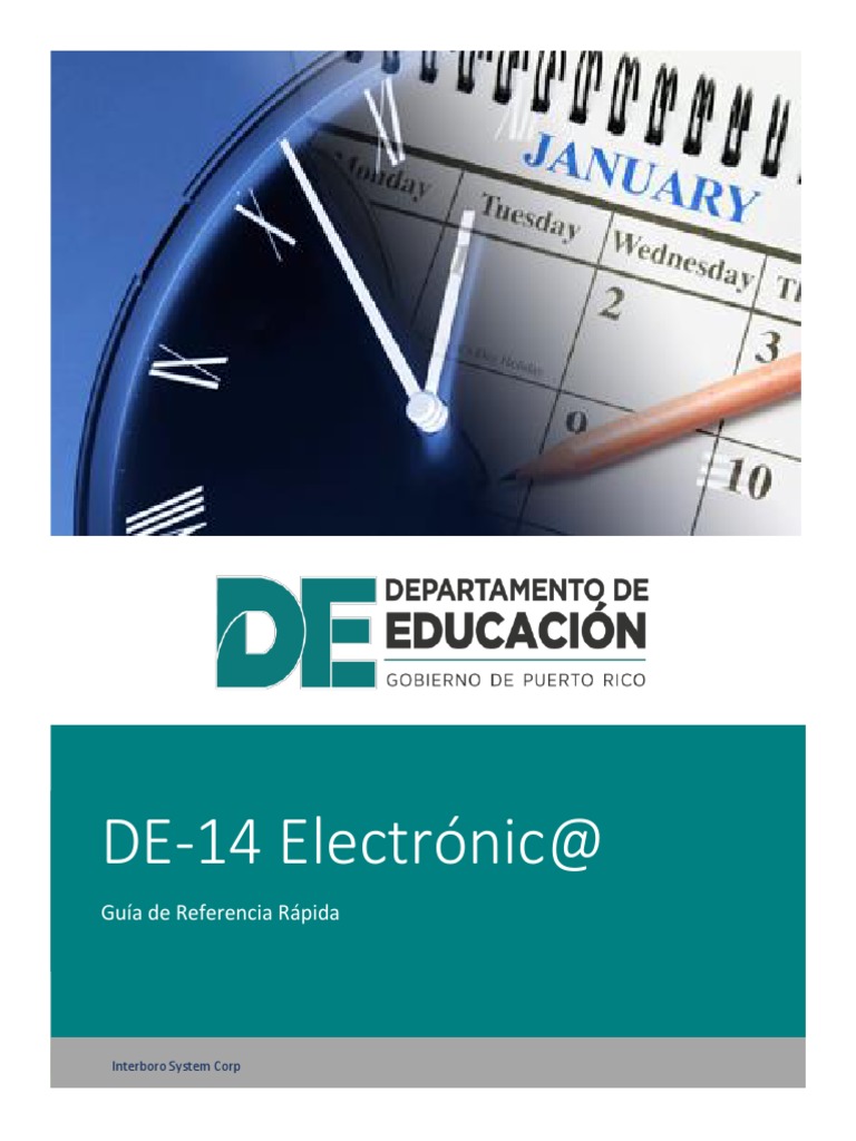 Guia de Referencia Rapida de La D14 Electronica | PDF | Contraseña ...