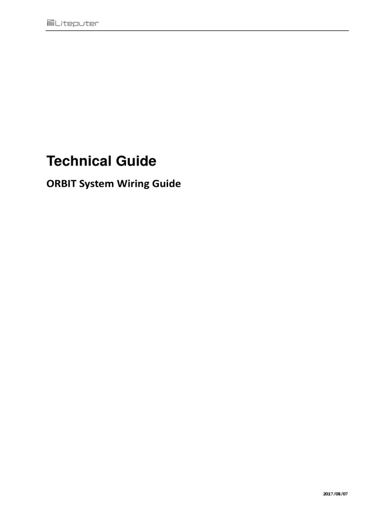 ORBIT System Wiring Technical Guide | PDF | Alternating Current ...