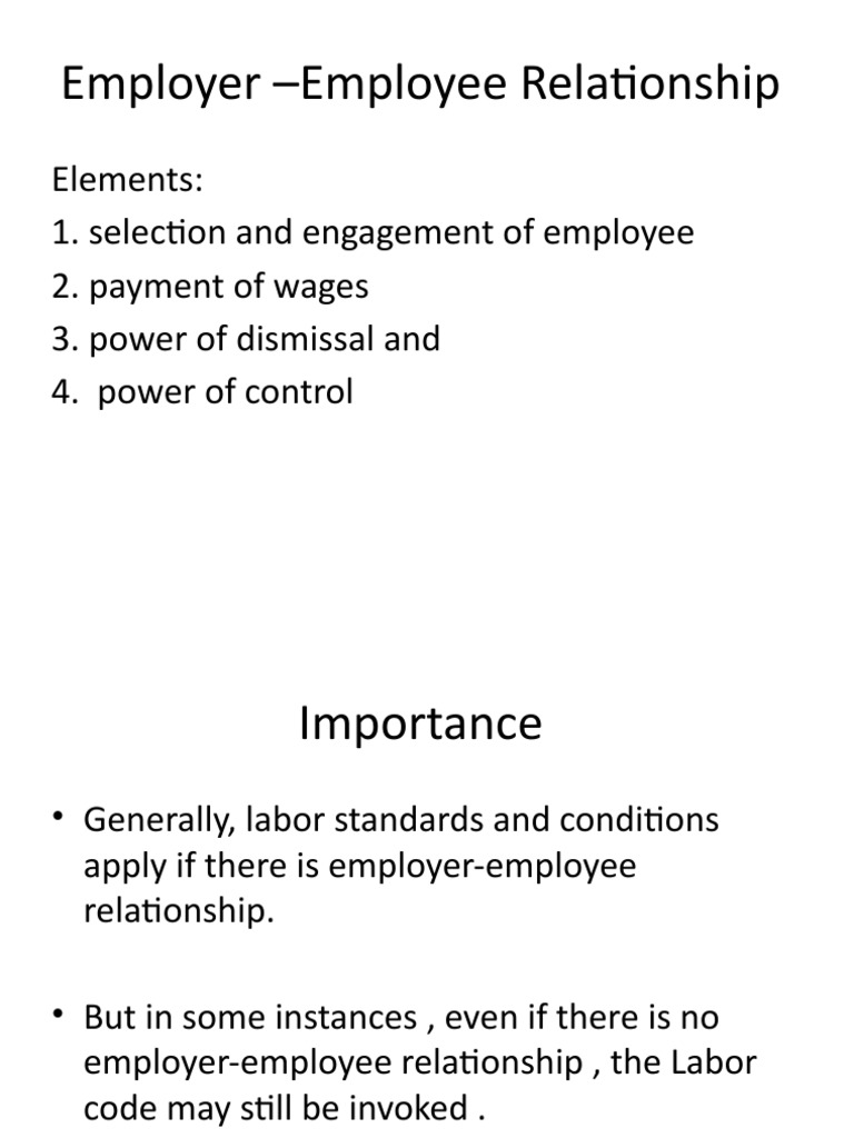 Understanding Employer-Employee Relations | PDF