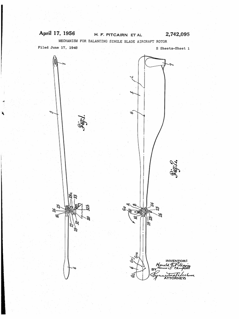 Mechanism for Balancing a Single Blade Aircraft Rotor with Freedom of ...