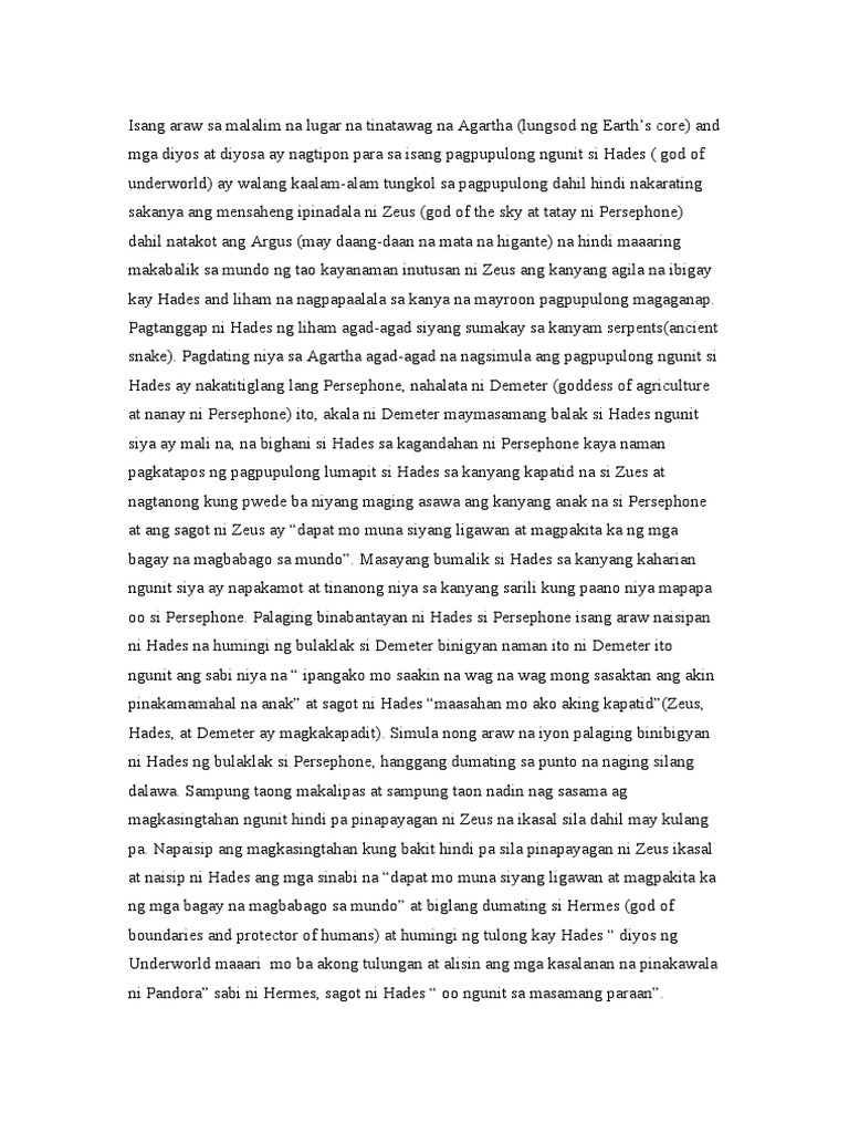 Filipino Greek Story Kiko | PDF