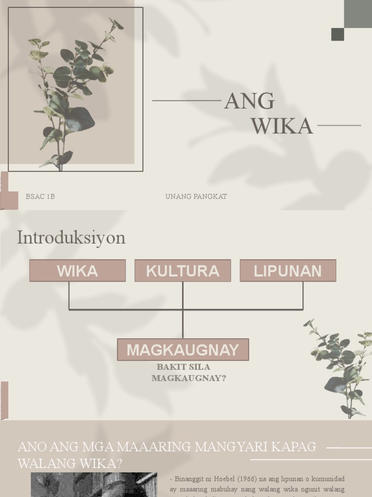 Group 1 Wika Final | PDF
