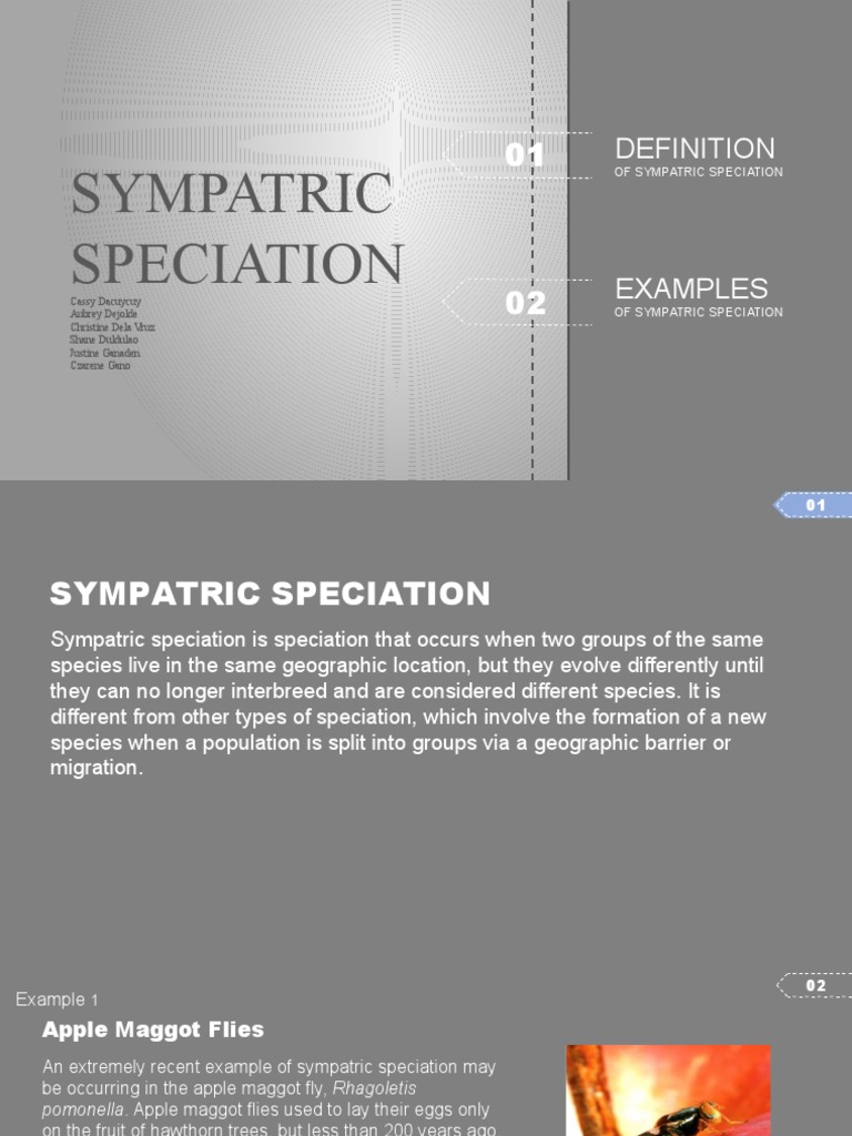 Sympatric Speciation | PDF | Evolution | Species