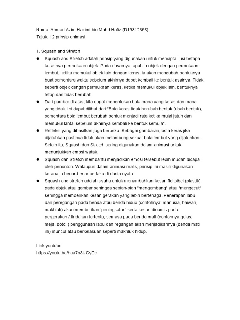 Prinsip Animasi | PDF