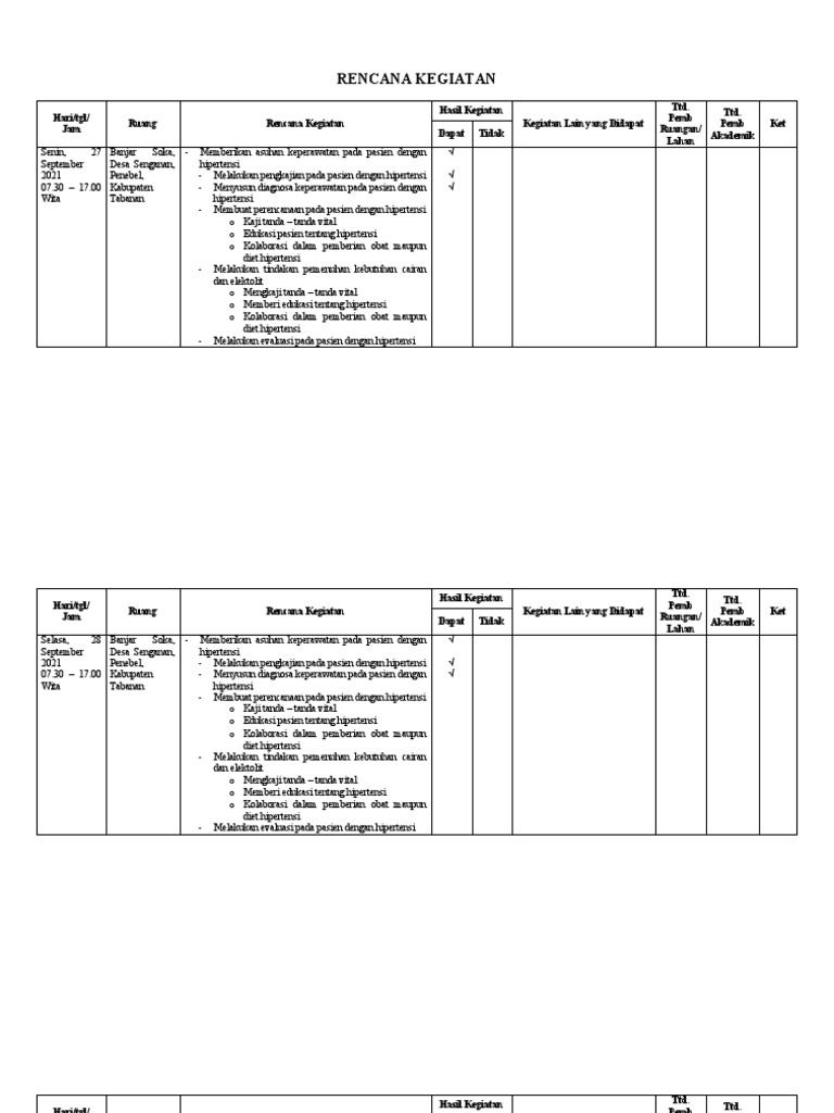 Logbook Keperawatan Keluarga Minggu 1 | PDF