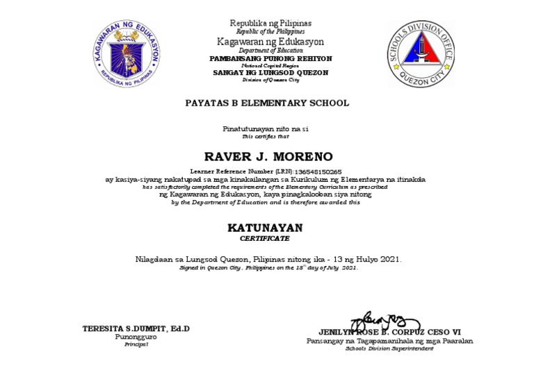 Diploma Grade-6-Katunayan-2021 | PDF