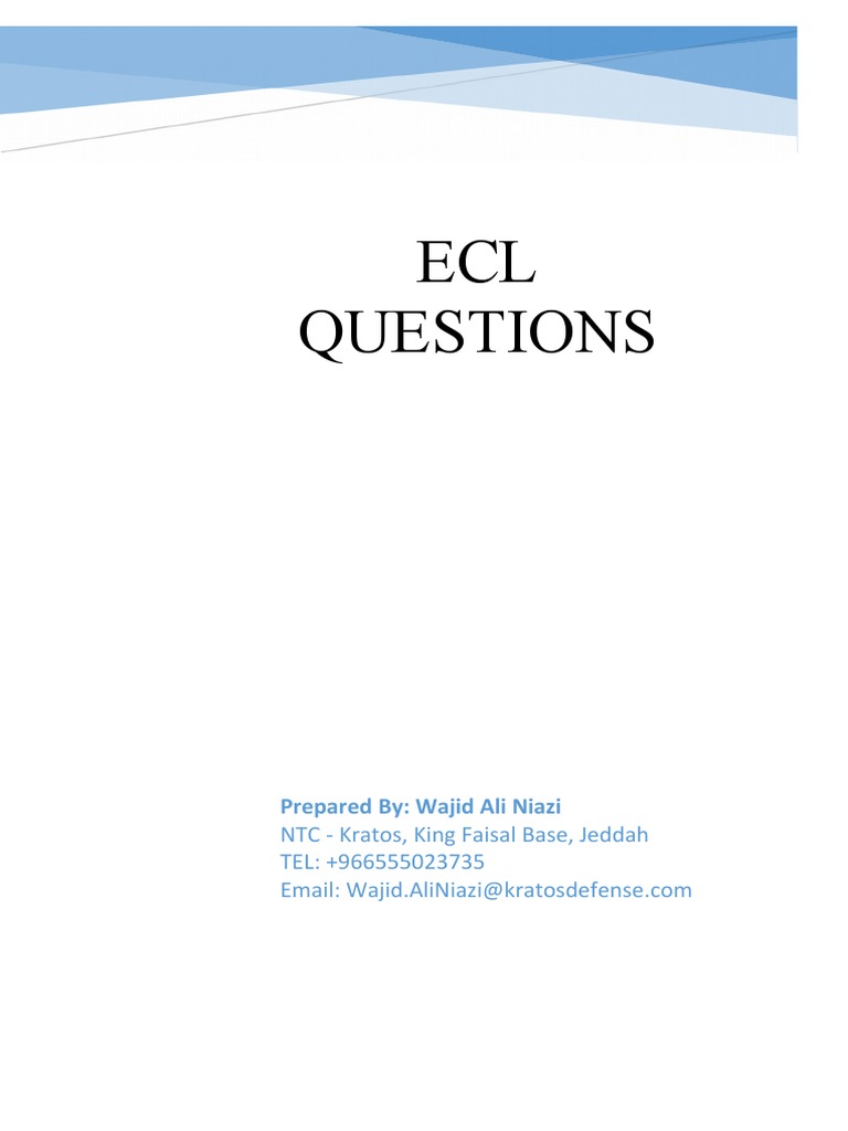 Alcpt & Ecl Questions | PDF