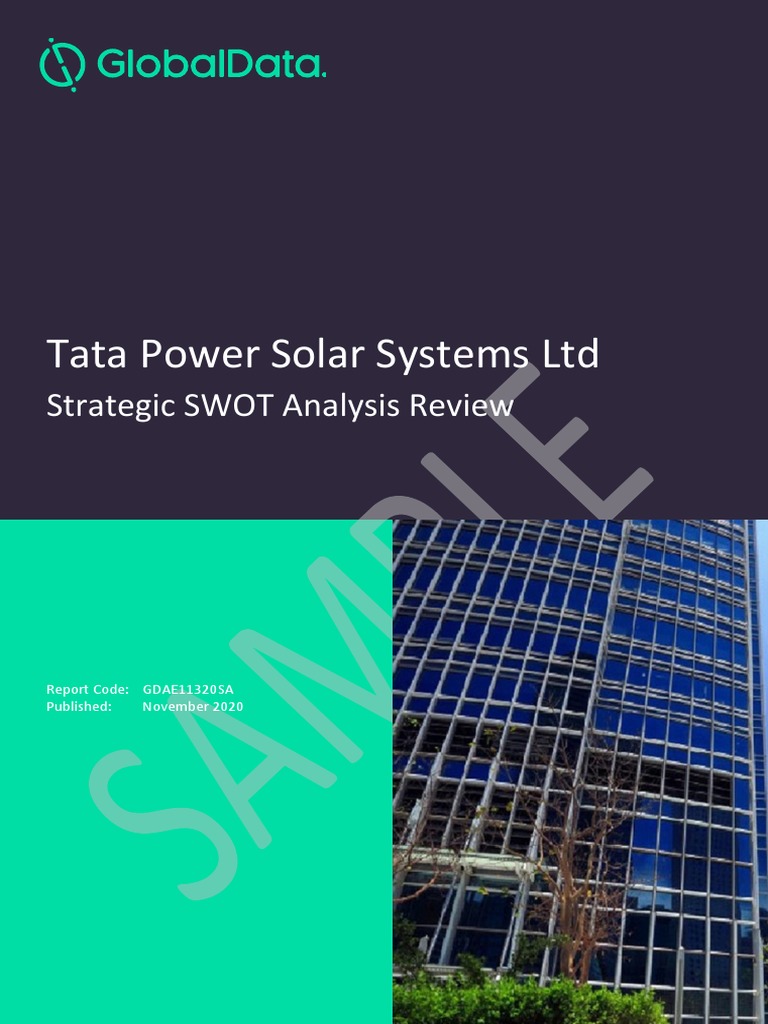 Tata Power Solar Systems LTD: Strategic SWOT Analysis Review | PDF ...