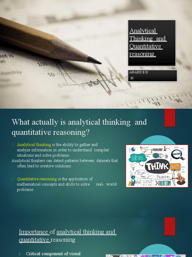 Analytical Thinking | PDF | Reason | Mathematics