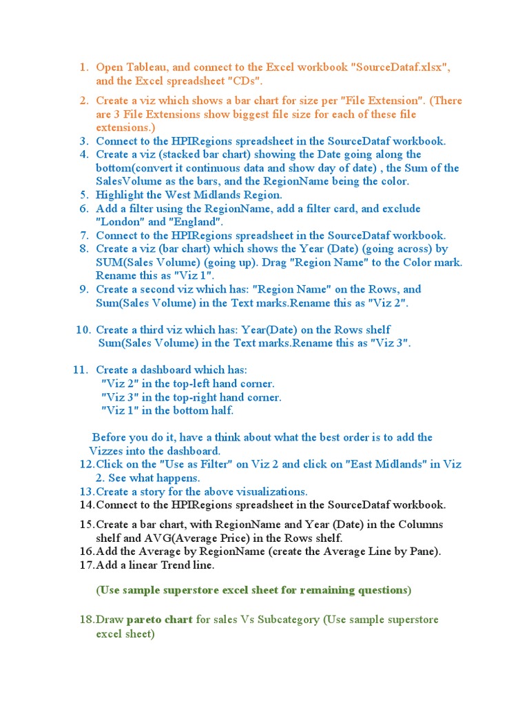 Use Sample Superstore Excel Sheet For Remaining Questions | Download ...