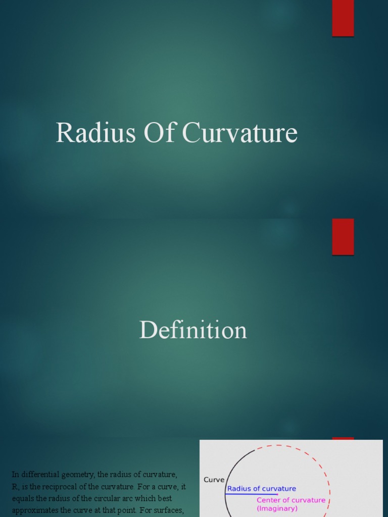 Radius of Curvature | PDF | Curvature | Geometry