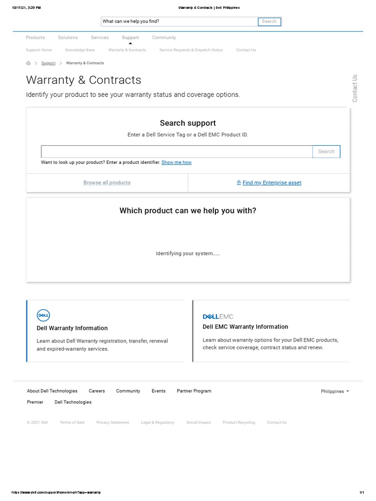 Warranty & Contracts - Dell Philippines | PDF | Dell | Information ...