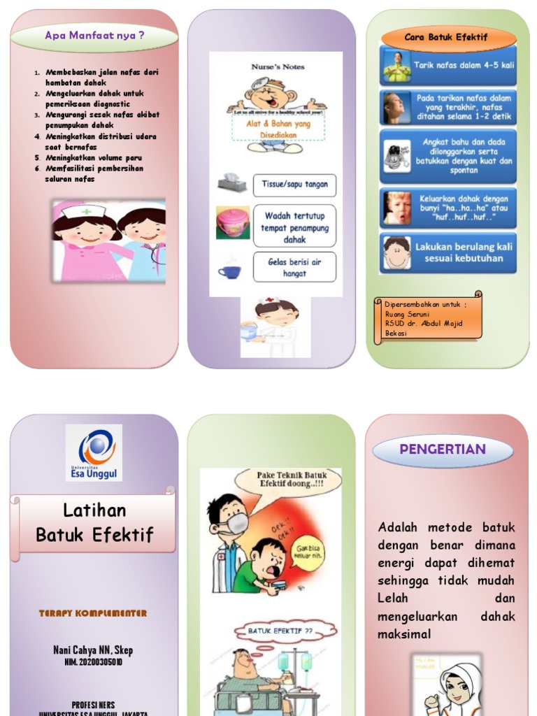 Leaflet Batuk Efektif | PDF