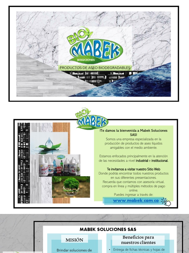 Presentación MABEK | PDF | Materiales | Sustancias químicas