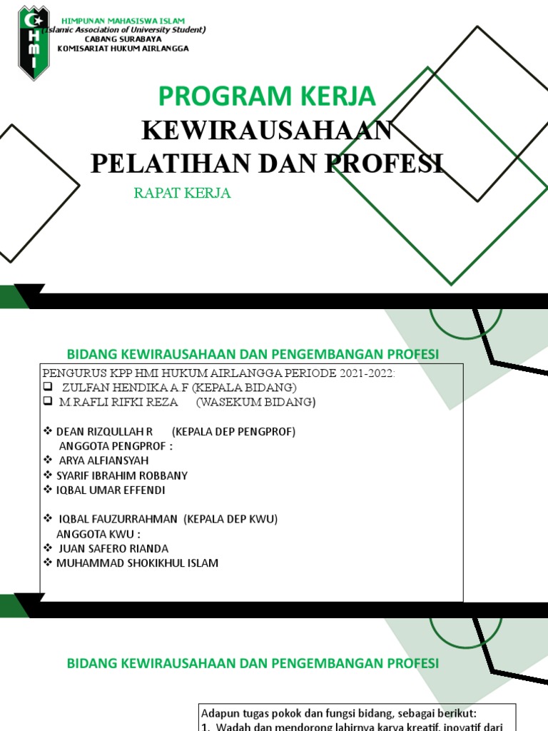Template - Raker KPP 2021-2022 - Hmihukumairlangga | PDF