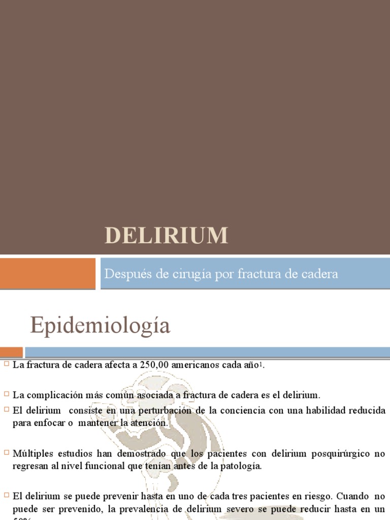 Delirium | PDF | Dopamina | Cerebro
