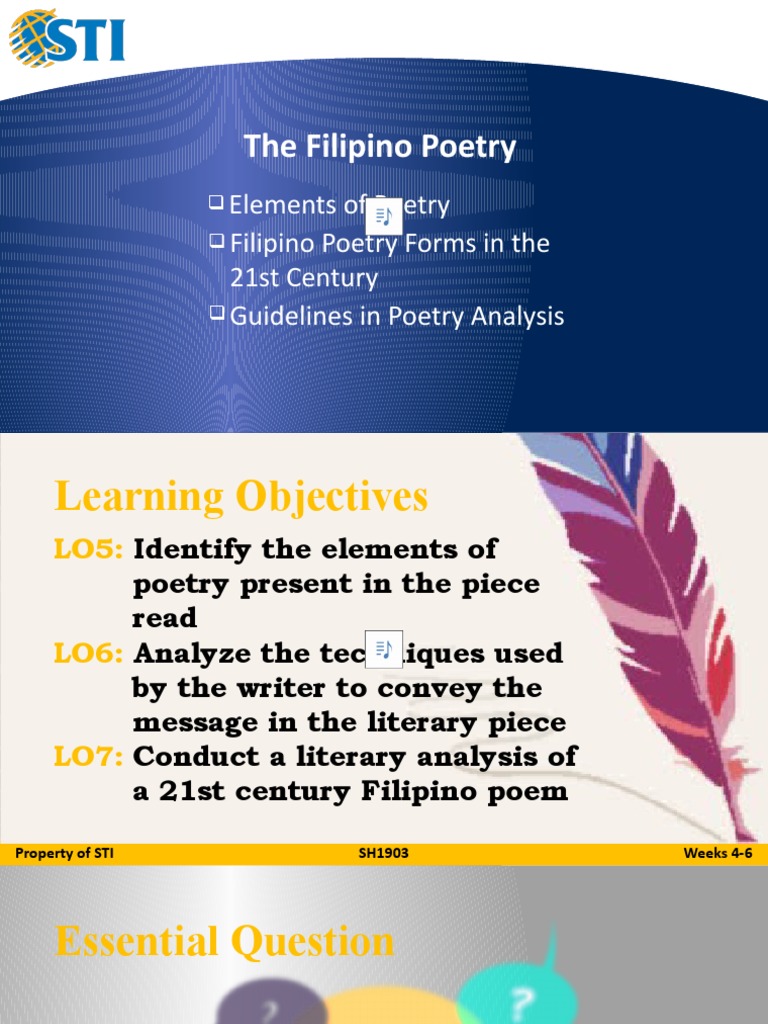 The Filipino Poetry: Filipino Poetry Forms in The 21st Century ...