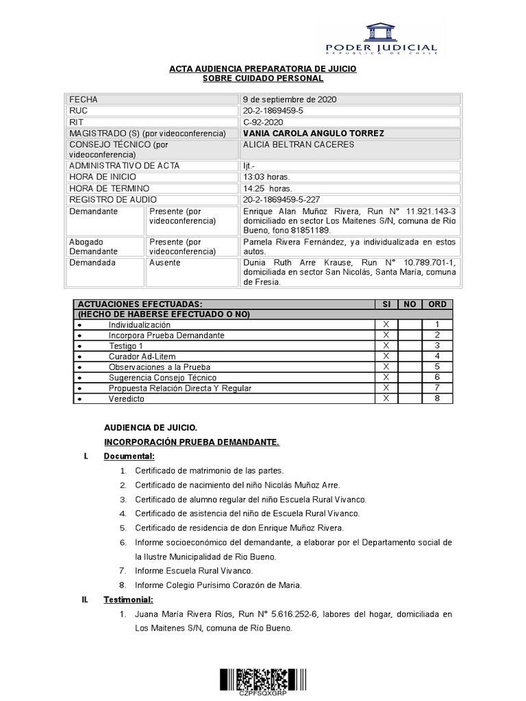 Acta AJ Veredicto Nicolas | PDF | Sentencia (ley) | Gobierno