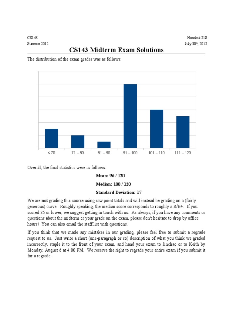 210S CS143 Midterm Solutions | PDF | Parsing | Grammar