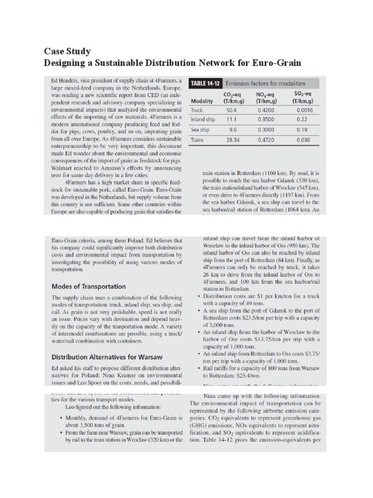 Case 3 (Design A Distribution Channel) | PDF | Science & Mathematics ...