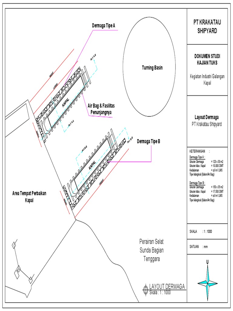 Layout Dermaga PT Krakatau Shipyard | PDF