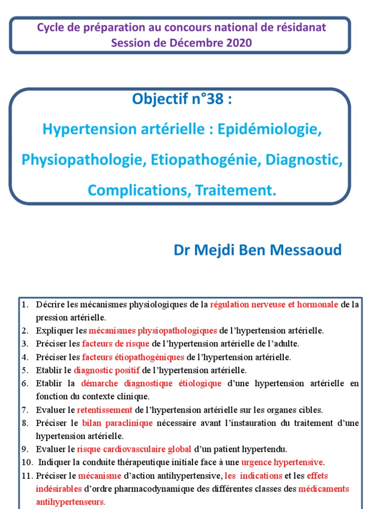 Hta NR 2020 | PDF | Hypertension artérielle | Médecine clinique