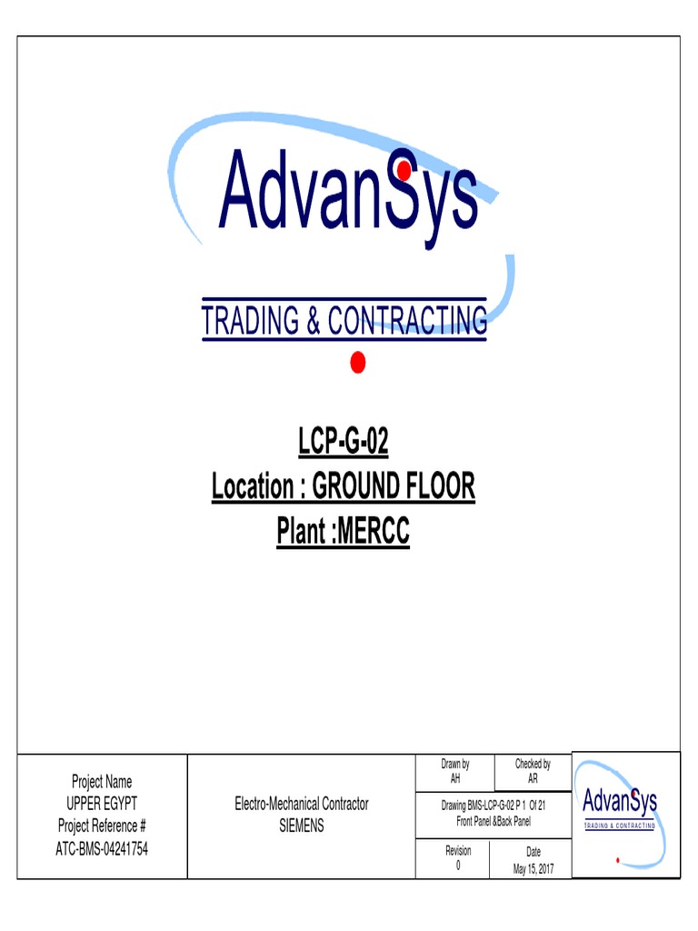 BMS Shop Drawing - LCP-G-02 - MERCC | PDF | Electric Power ...