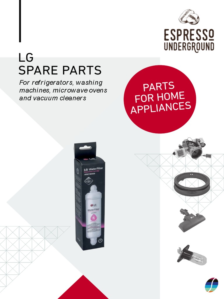 LG Spareparts: Parts Forhome A Pplia N Ces | PDF | Refrigerator ...