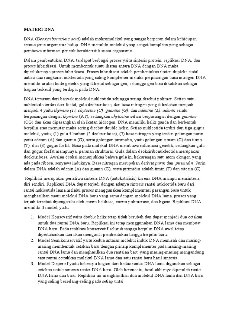 Materi Dna | PDF