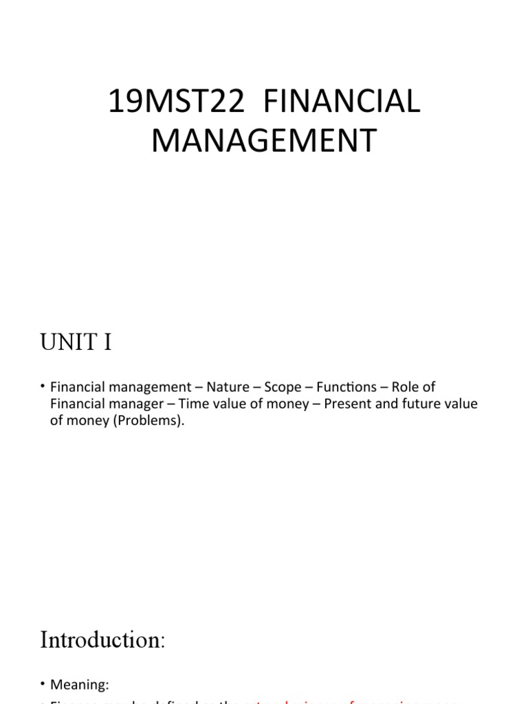 Understanding Financial Management: An In-Depth Look at the Concepts ...