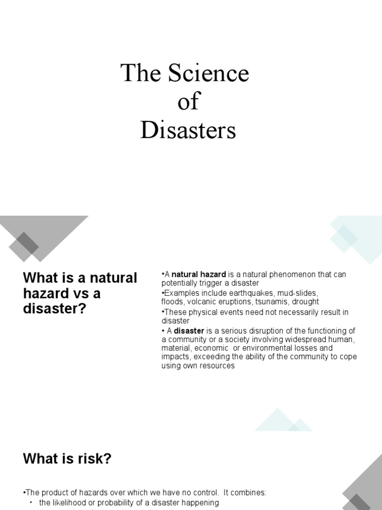 The Science of Disasters | Download Free PDF | Hazards | Atmosphere Of ...