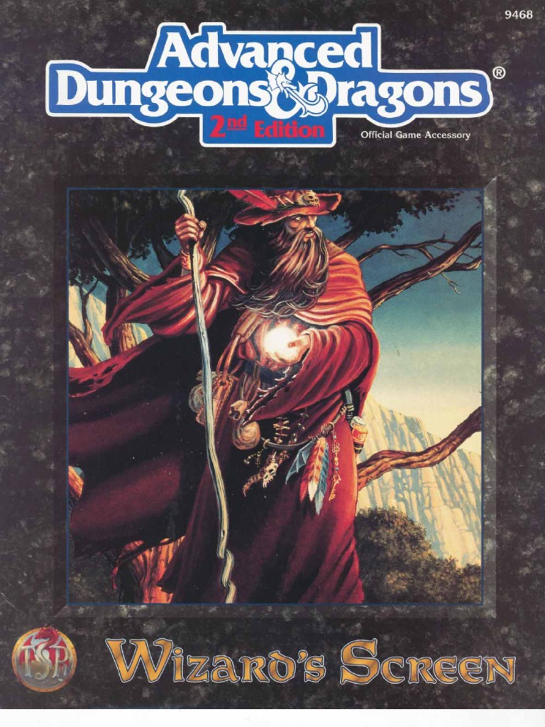 Wizard's Screen (9468) | PDF | Tsr (Company) Games | Magic (Paranormal)