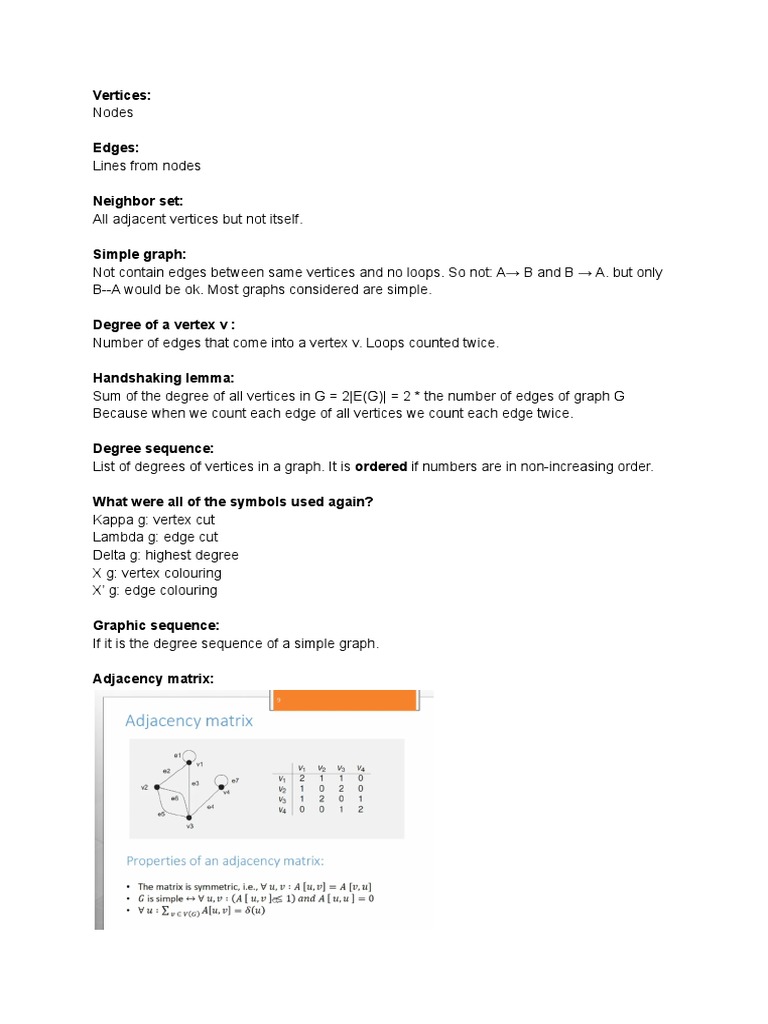 Netwirks and Graphs | PDF | Vertex (Graph Theory) | Theoretical Computer Science