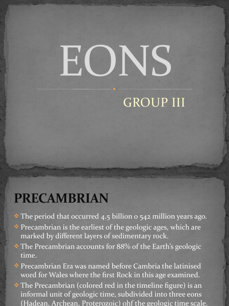 EONS | Download Free PDF | Geologic Time Scale | Nature