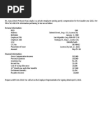BIR Form 2316 Sample | PDF