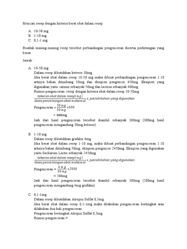 Pengenceran CND | PDF