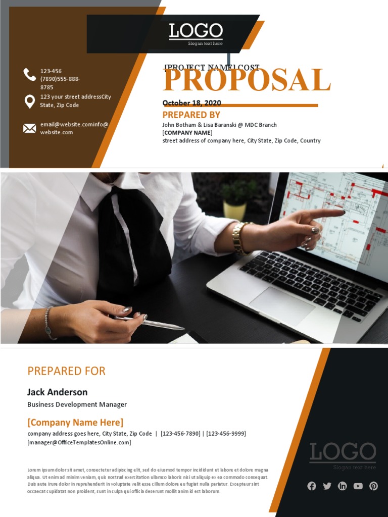 Project Cost Business Proposal Template | Download Free PDF | Design
